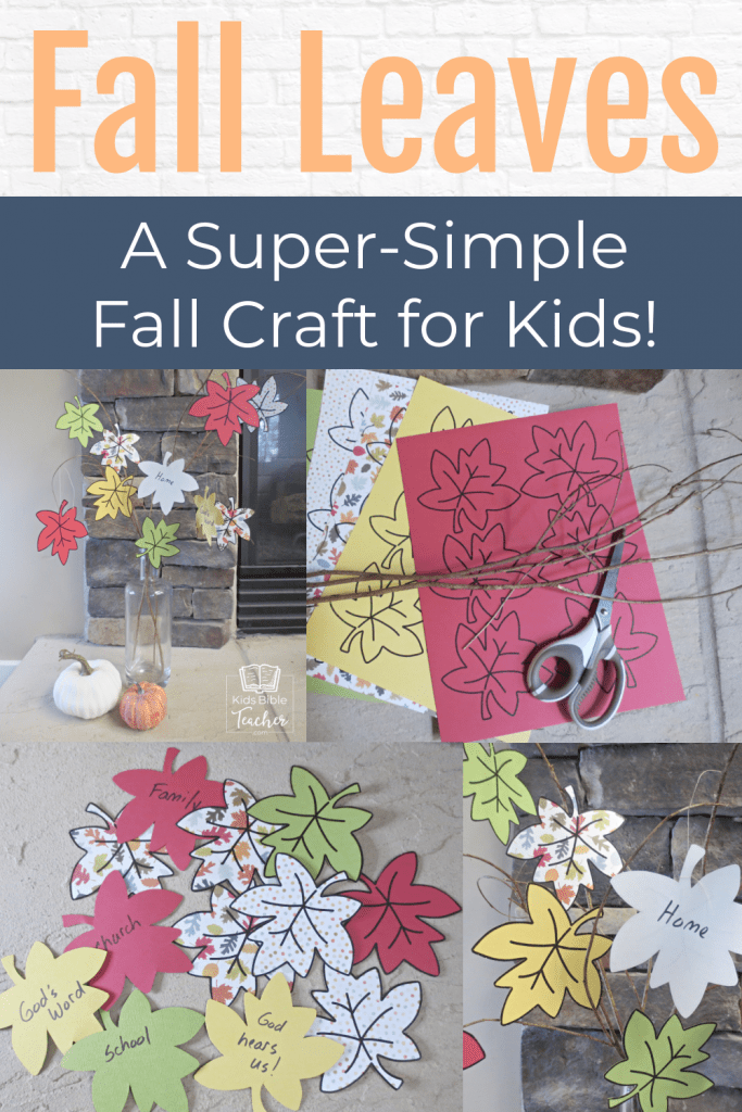 Fall Leaves Thankful Tree Craft - Kids Bible Teacher