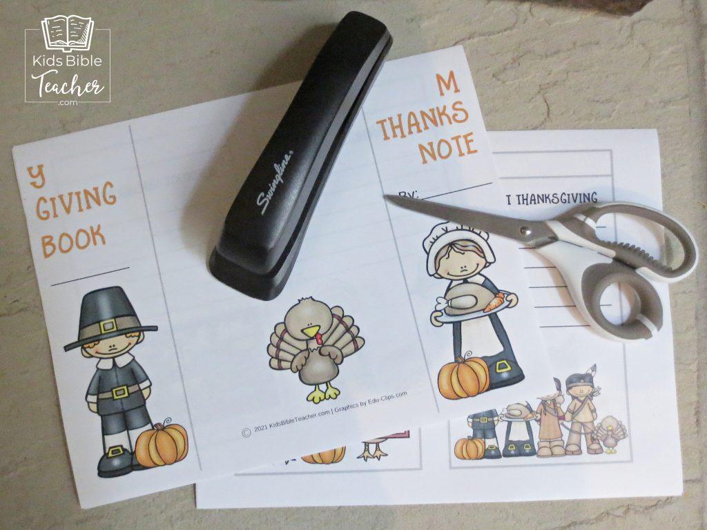 My Thanksgiving Notebook - Kids Bible Teacher