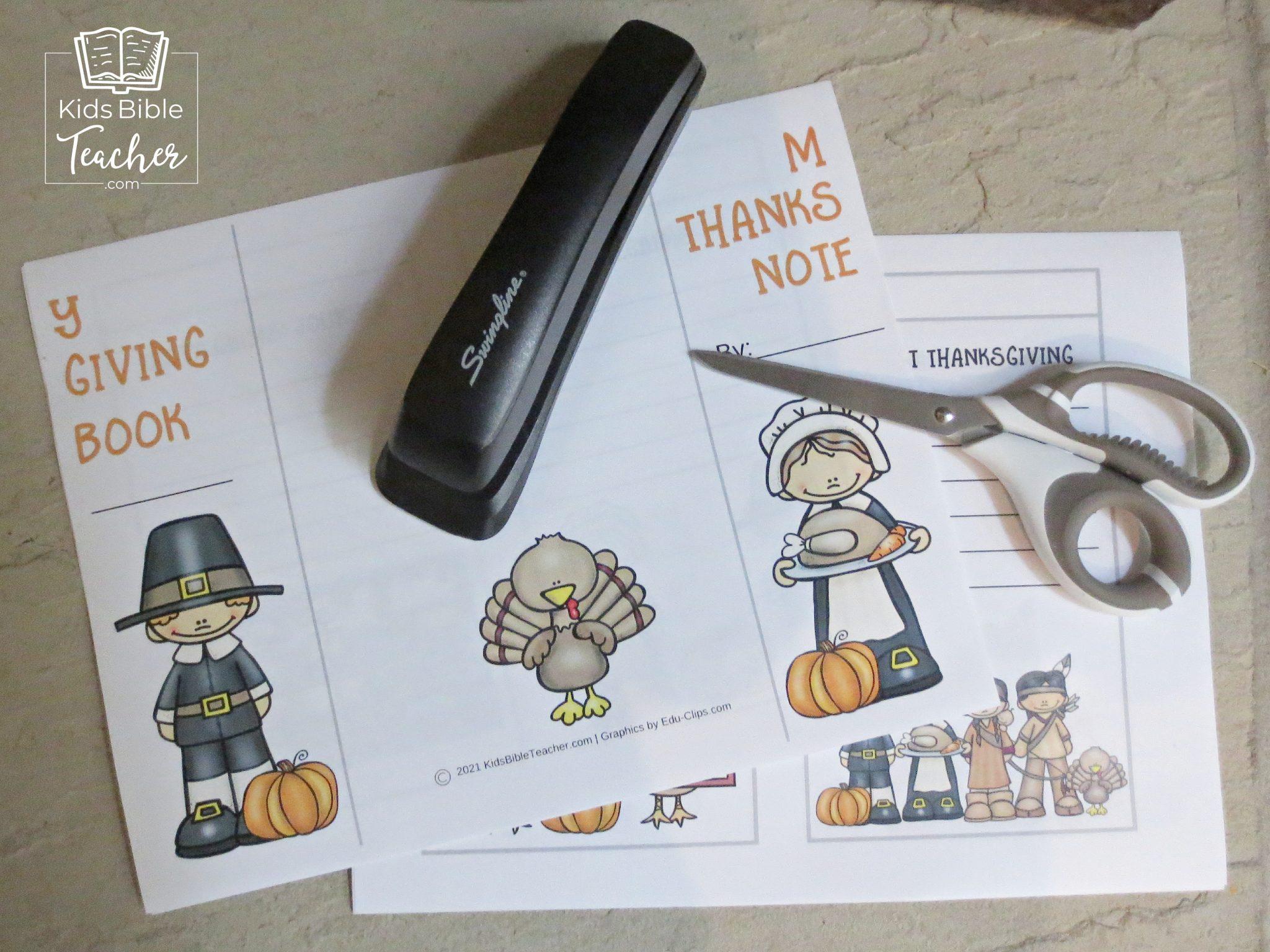 My Thanksgiving Notebook - Kids Bible Teacher