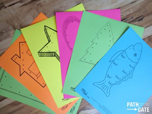 Lacing Cards Church Quiet Bag - Kids Bible Teacher