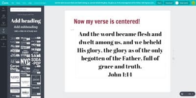 The Easiest Way to Make Bible Verse Printables in Canva