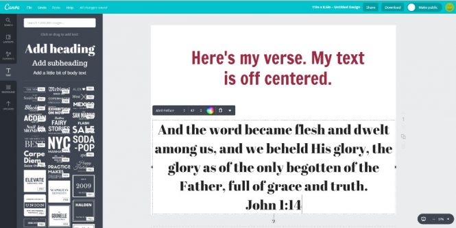 The Easiest Way to Make Bible Verse Printables in Canva