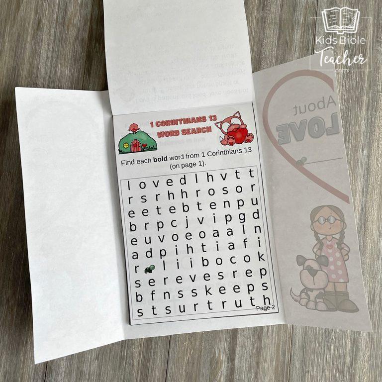 God's Love Activity Notebook - Kids Bible Teacher