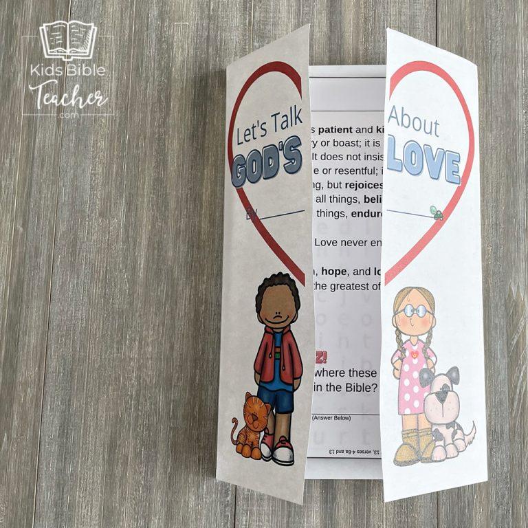God's Love Activity Notebook - Kids Bible Teacher