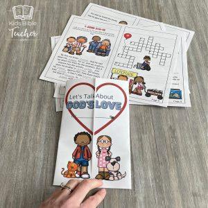 God's Love Activity Notebook - Kids Bible Teacher