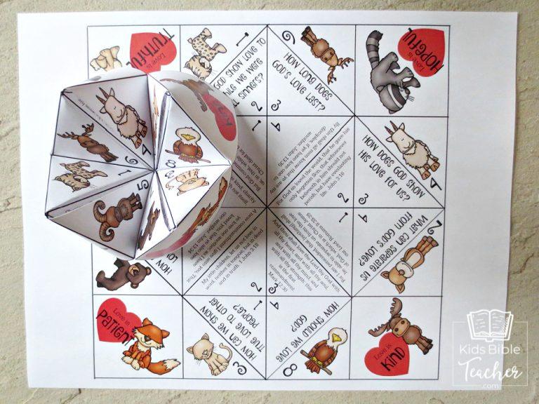 Valentine's Day Finger Puzzle - Kids Bible Teacher