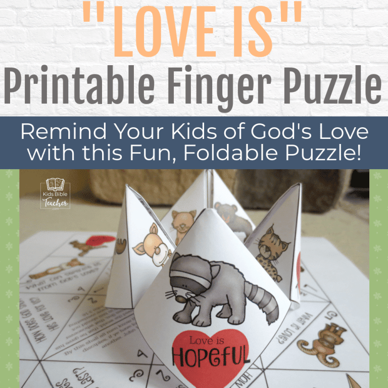 Valentine's Day Finger Puzzle - Kids Bible Teacher