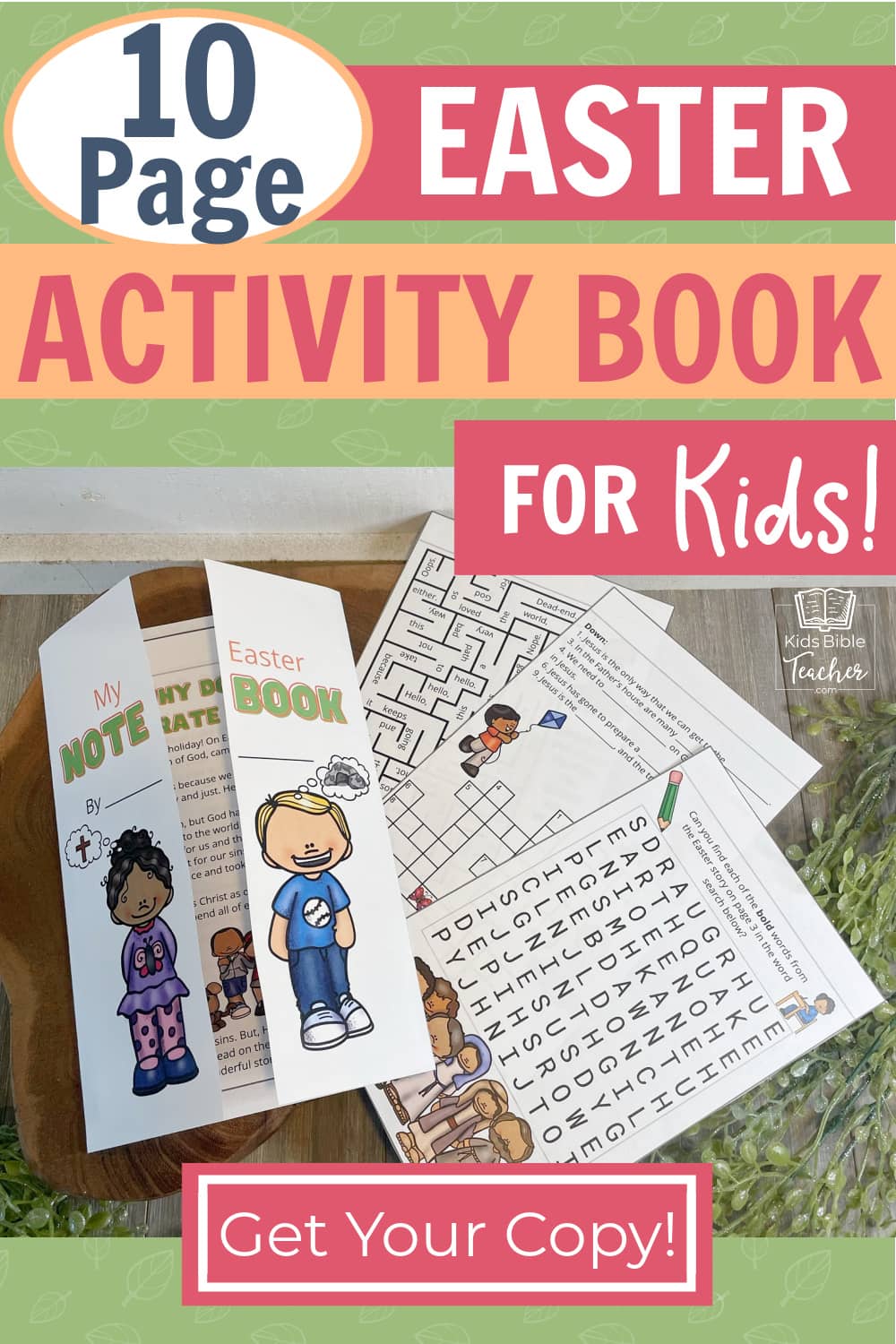 Easter Activity Notebook - Kids Bible Teacher