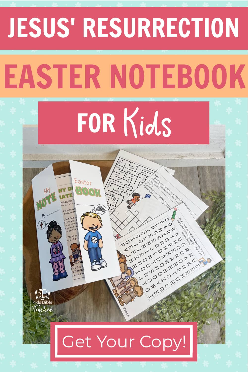 Easter Activity Notebook - Kids Bible Teacher