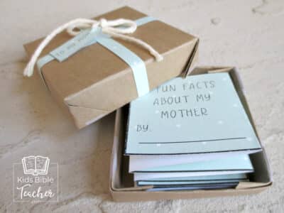 Printable Mother's Day Gift Box Card - Kids Bible Teacher