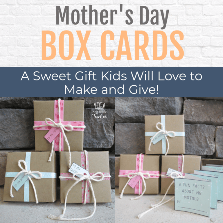 Printable Mother's Day Gift Box Card - Kids Bible Teacher