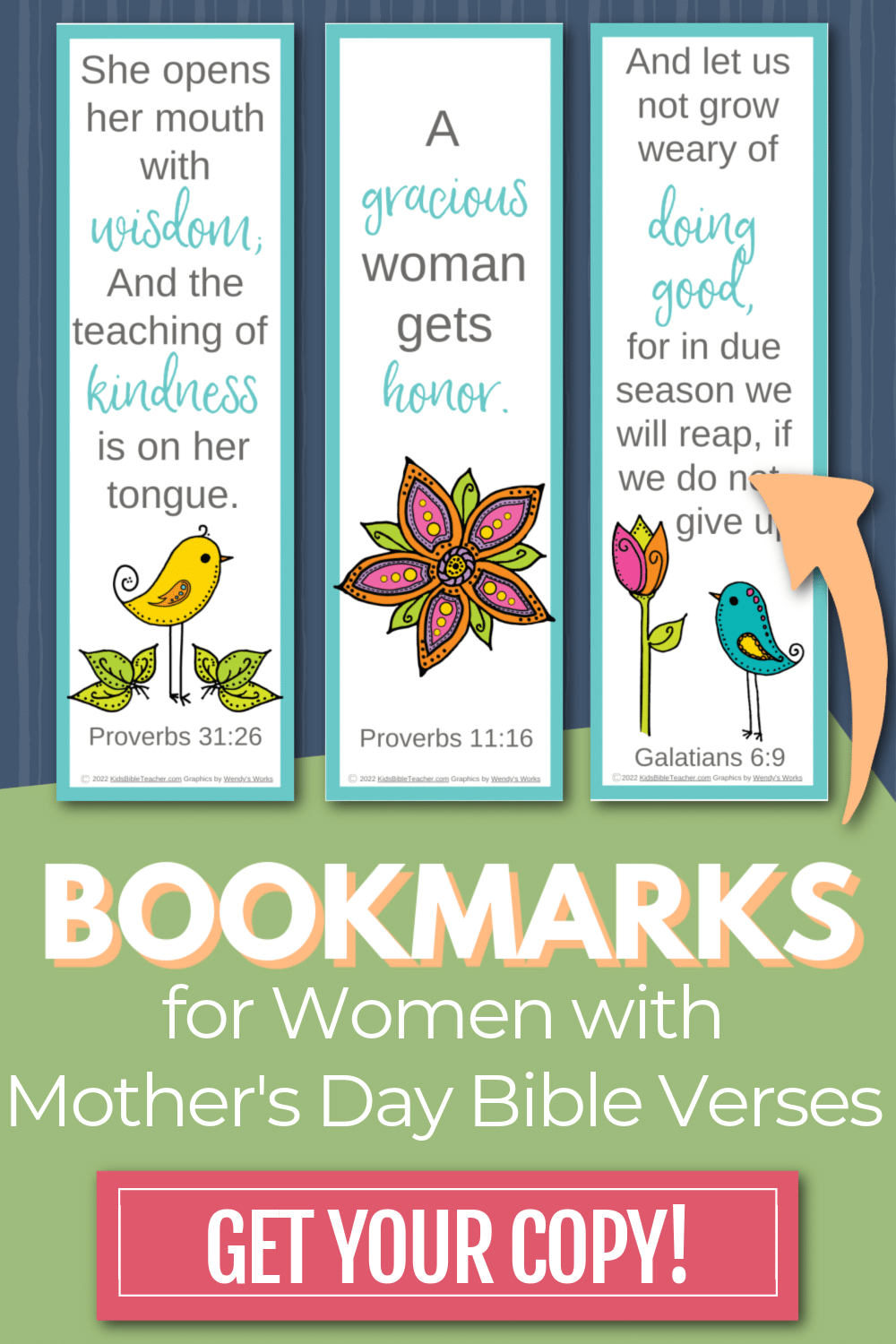 Printable Bookmarks for Moms - Kids Bible Teacher