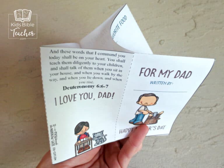 Printable Father's Mini Book - Kids Bible Teacher
