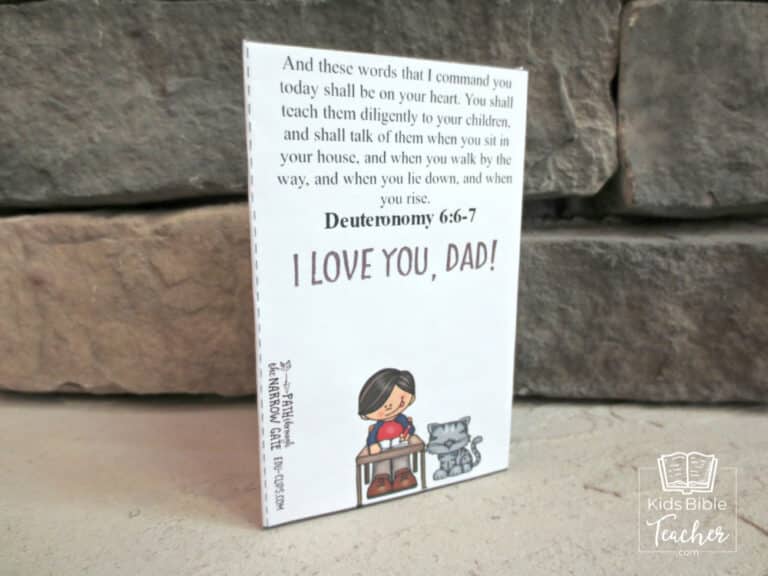 Printable Father's Mini Book - Kids Bible Teacher