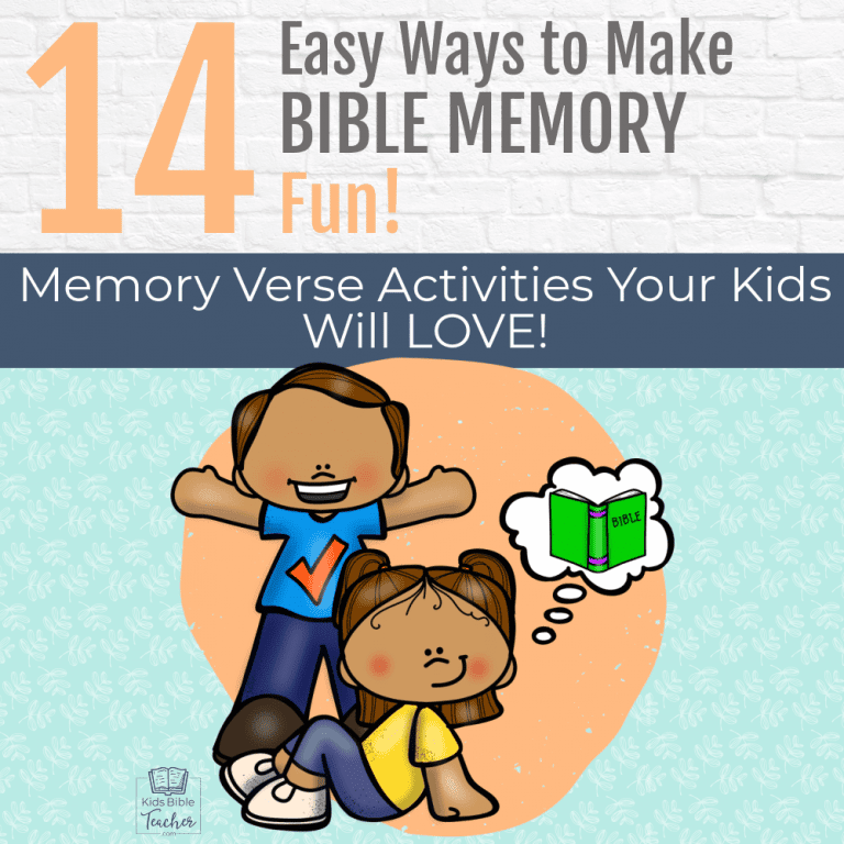 14 Easy Memory Verse Activities for Kids!