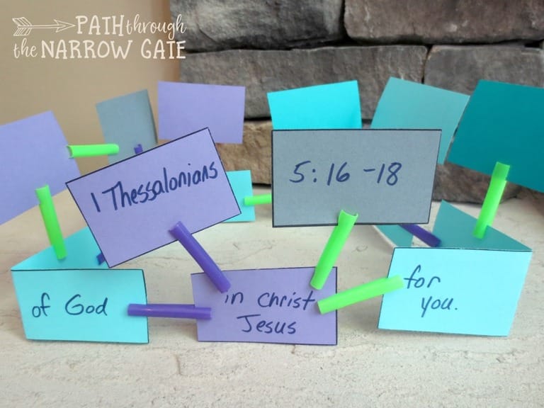 Bible Verse Tower Challenge - Kids Bible Teacher