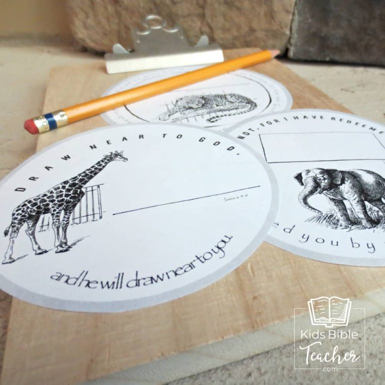 Printable Name Tags with Bible Verses