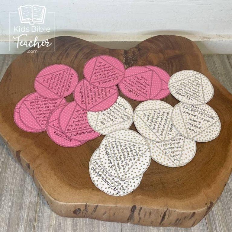 Paper Ball Craft with Bible Verses about Fear - Kids Bible Teacher