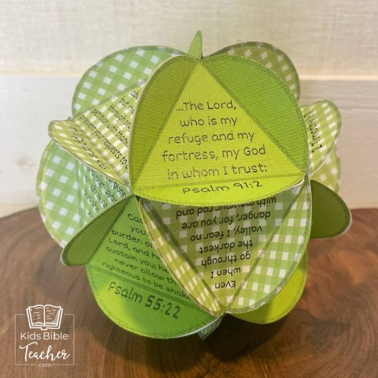 Paper Ball Craft with Bible Verses about Fear - Kids Bible Teacher