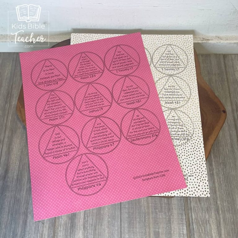 Paper Ball Craft with Bible Verses about Fear - Kids Bible Teacher