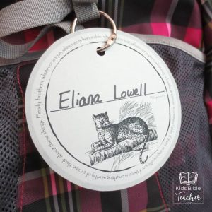 Printable Name Tags with Bible Verses