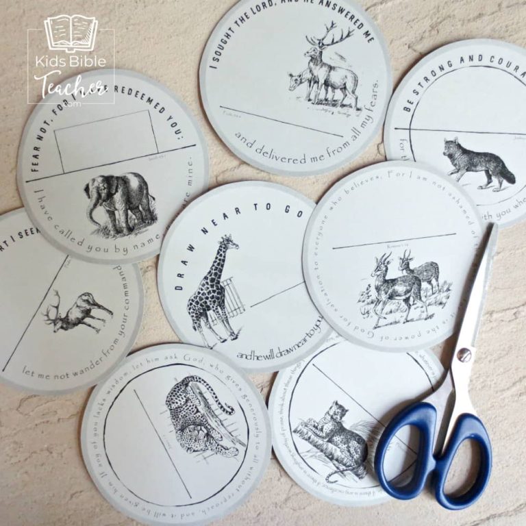 Printable Name Tags with Bible Verses