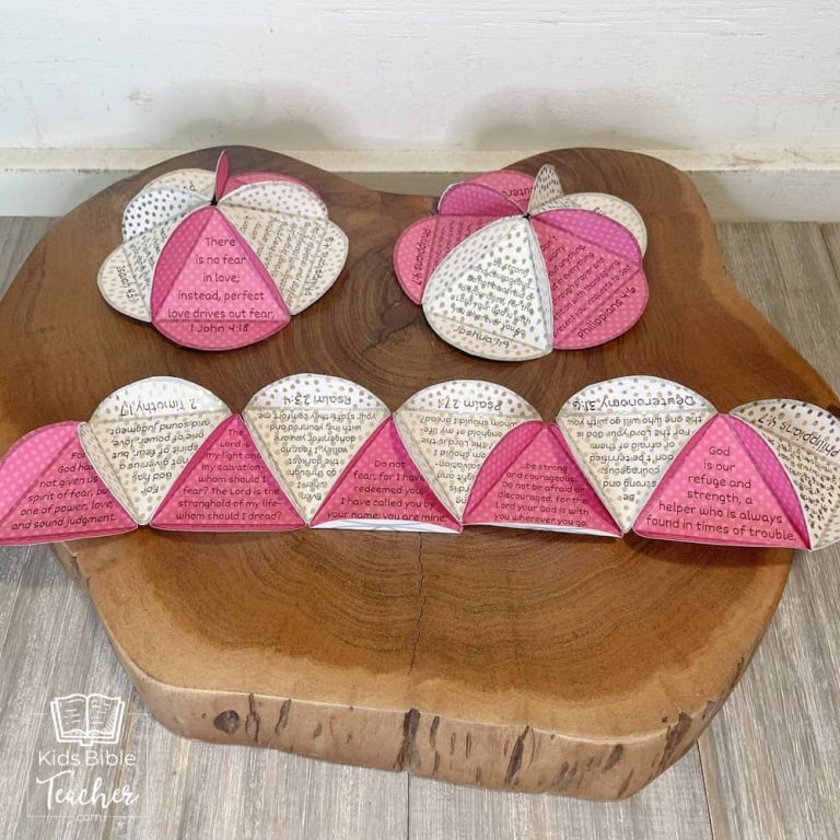 Paper Ball Craft with Bible Verses about Fear - Kids Bible Teacher