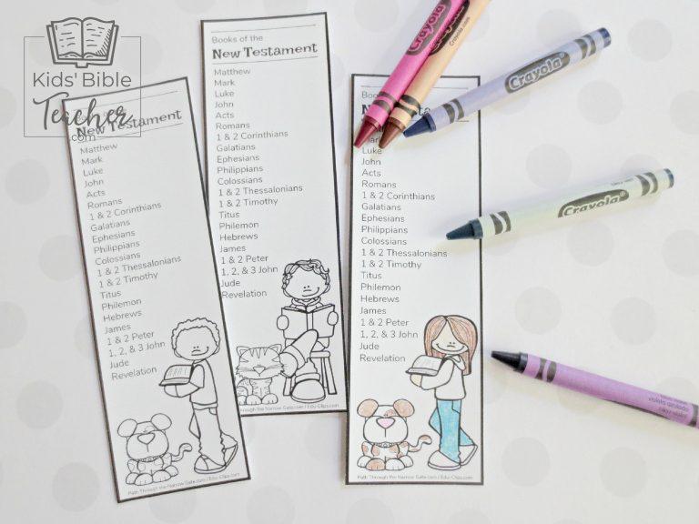New Testament Bible Bookmarks - Kids Bible Teacher