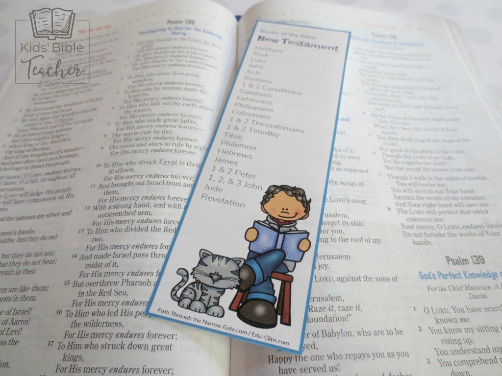 New Testament Bible Bookmarks - Kids Bible Teacher
