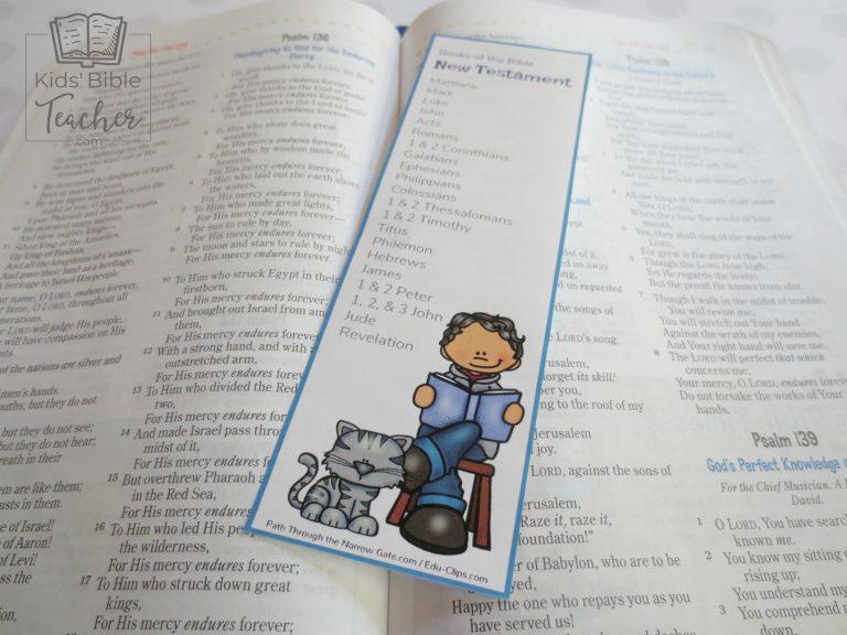 New Testament Bible Bookmarks - Kids Bible Teacher