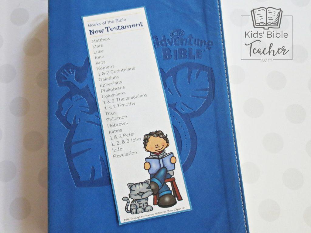 New Testament Bible Bookmarks - Kids Bible Teacher