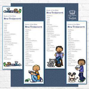 New Testament Bible Bookmarks - Kids Bible Teacher