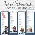 New Testament Bible Bookmarks - Kids Bible Teacher