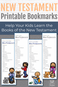 New Testament Bible Bookmarks - Kids Bible Teacher