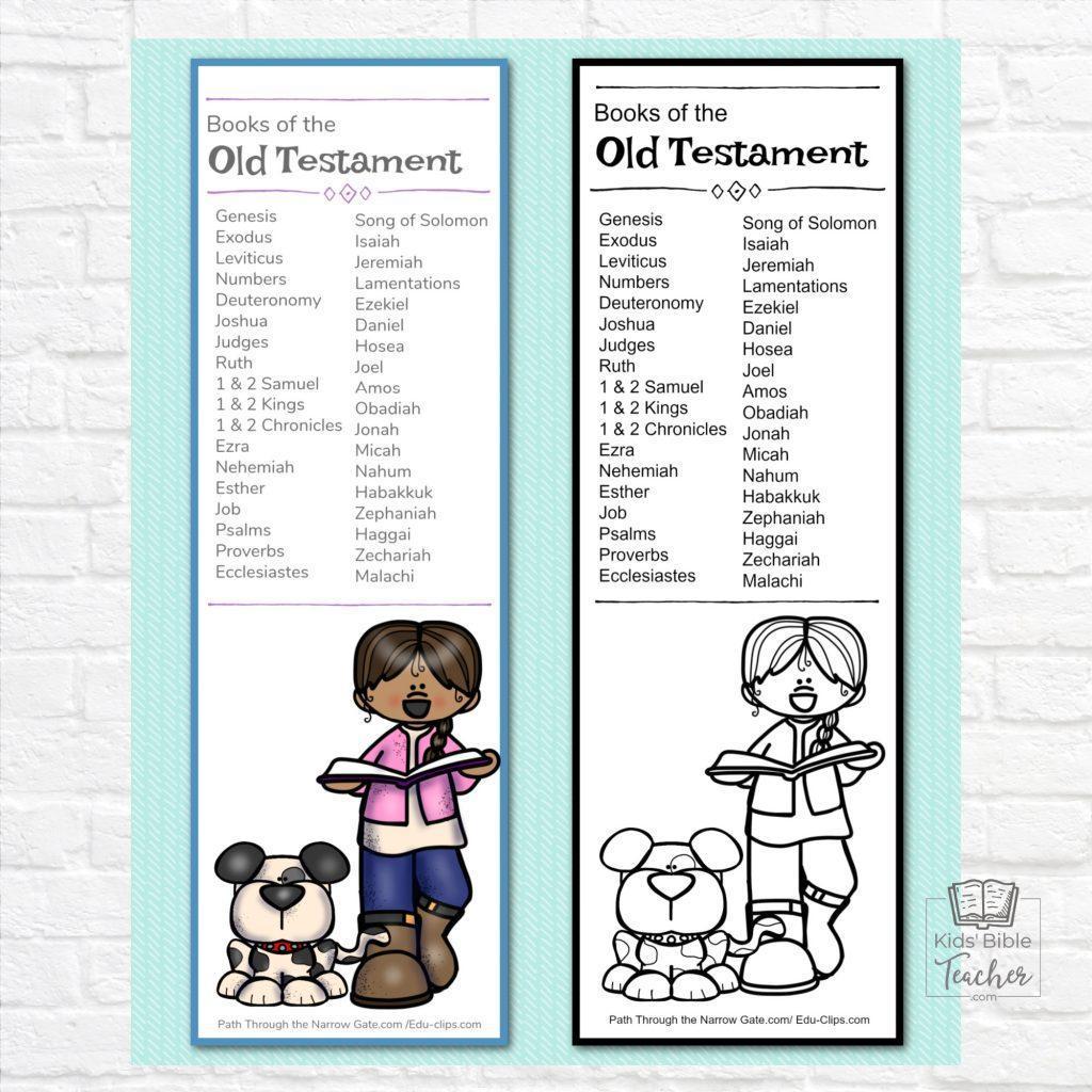 Old Testament Bible Bookmarks - Kids Bible Teacher