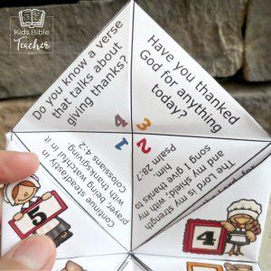 Thanksgiving Finger Puzzle - Kids Bible Teacher