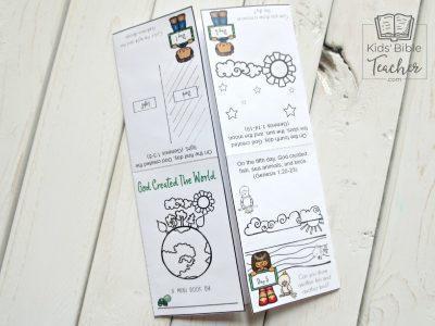 Bible Story of Creation Mini Book Genesis Craft for Kids - Kids Bible ...