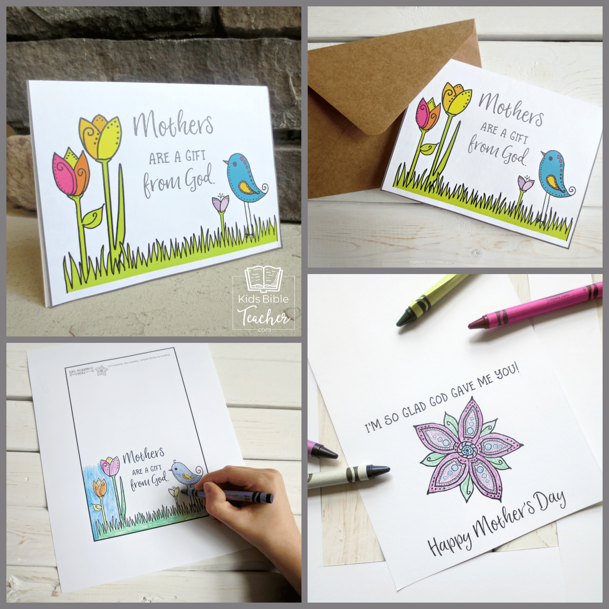 Printable Mother's Day Card - Kids Bible Teacher