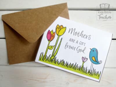 Printable Mother's Day Card - Kids Bible Teacher