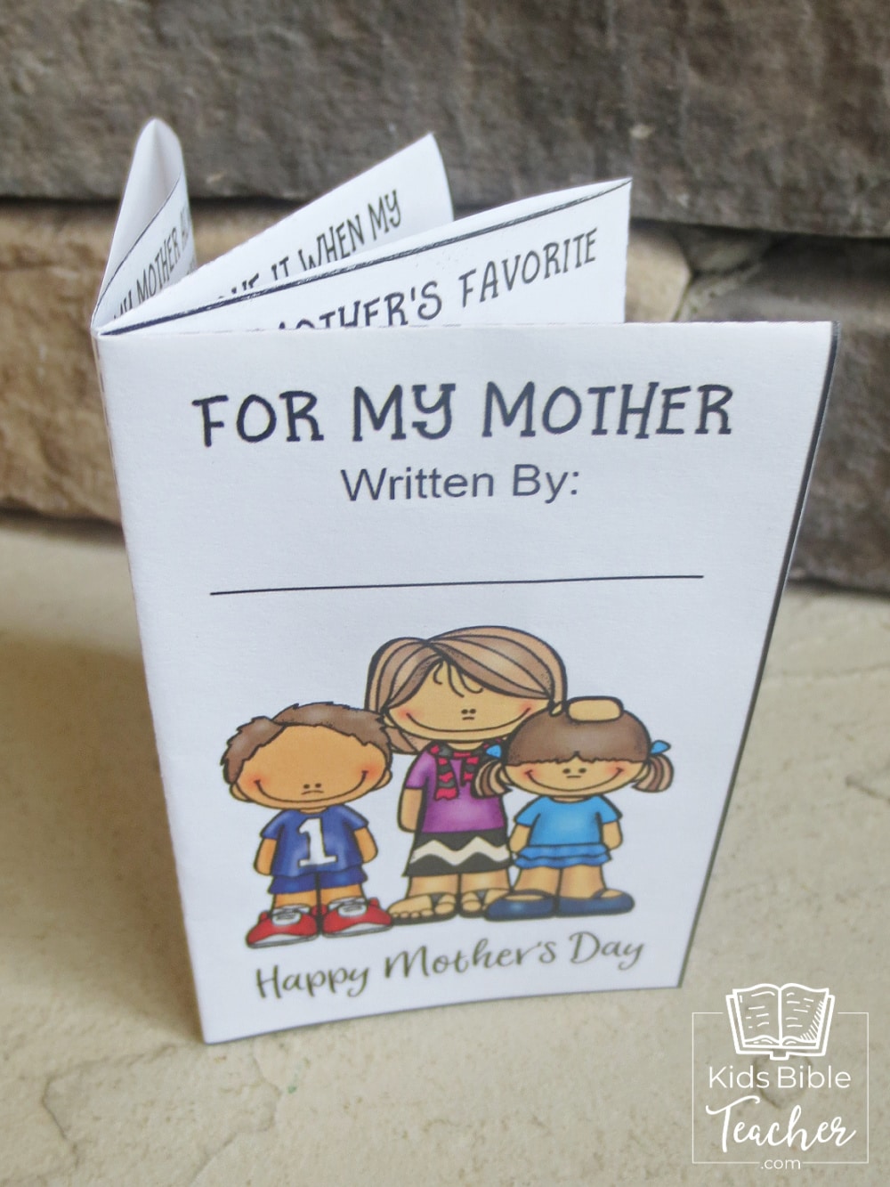 Mother's Day Mini Book - Kids Bible Teacher