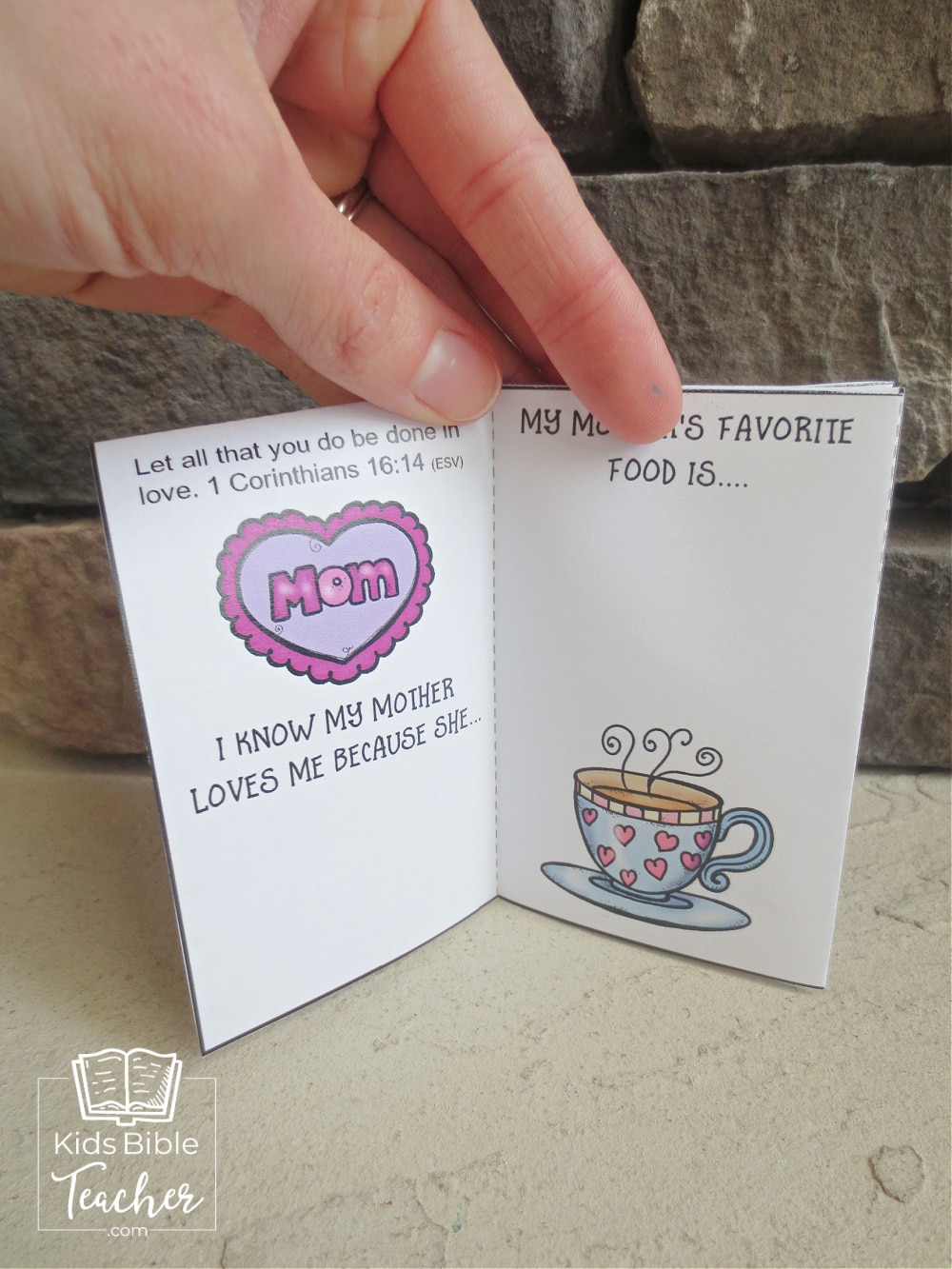 Mother's Day Mini Book - Kids Bible Teacher