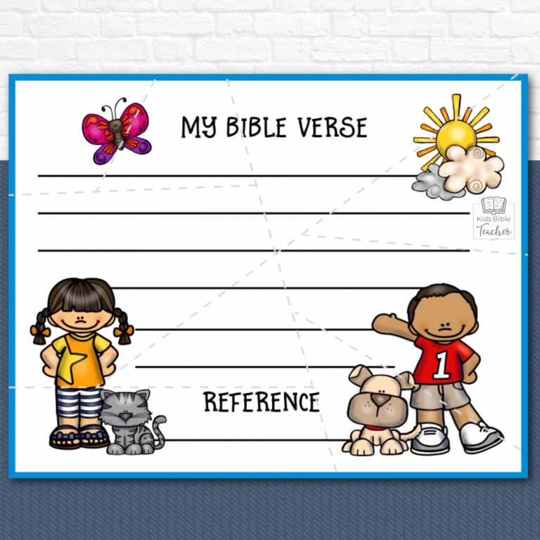 Easy Printable Bible Verse Puzzles - Kids Bible Teacher