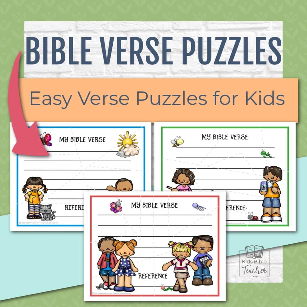 Easy Printable Bible Verse Puzzles - Kids Bible Teacher