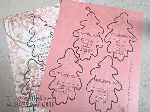 Thankful Leaves Bible Verse Craft - Kids Bible Teacher