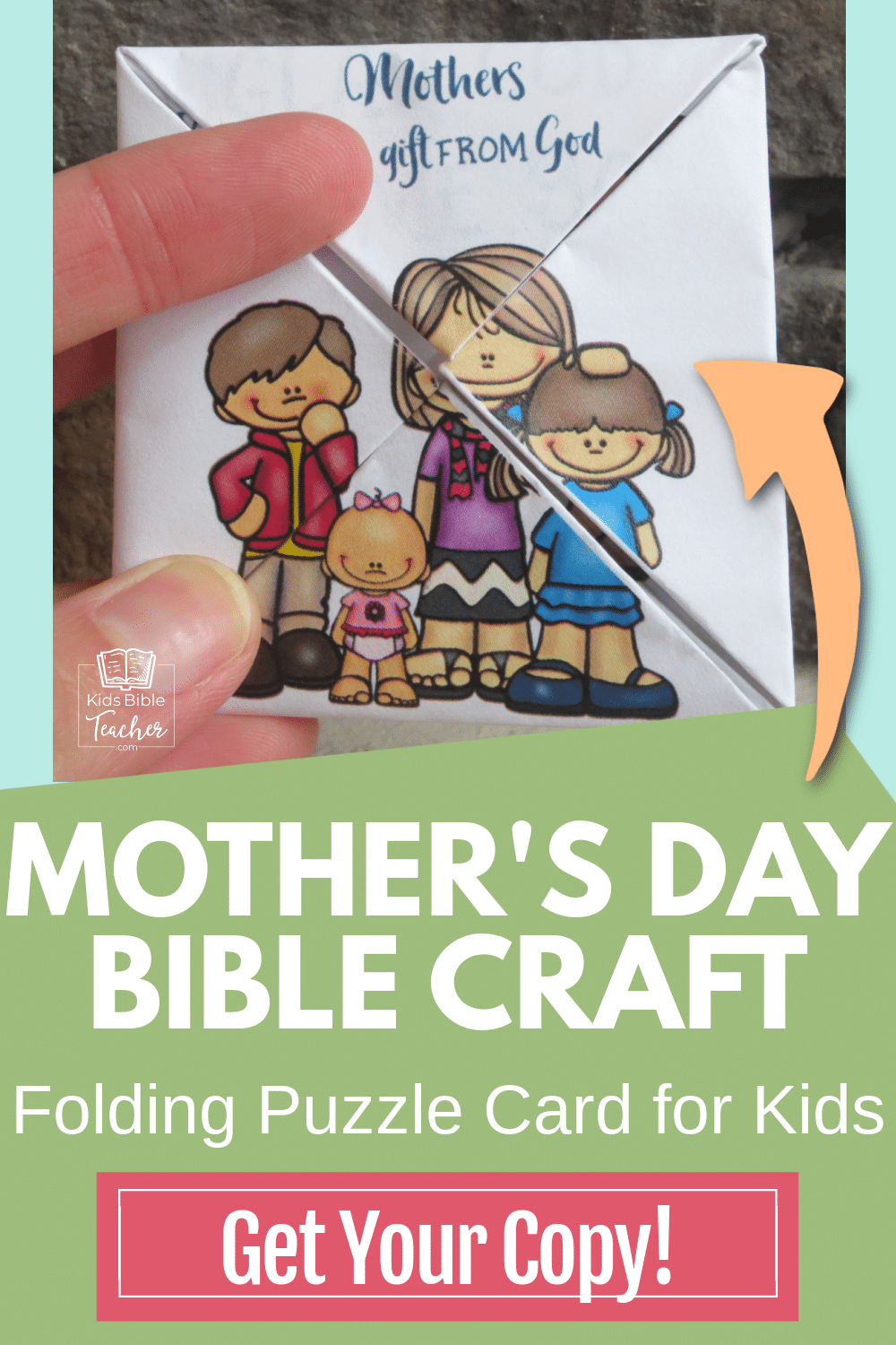 Folding Puzzle Mother's Day Card - Kids Bible Teacher