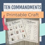 Ten Commandments Craft for Kids