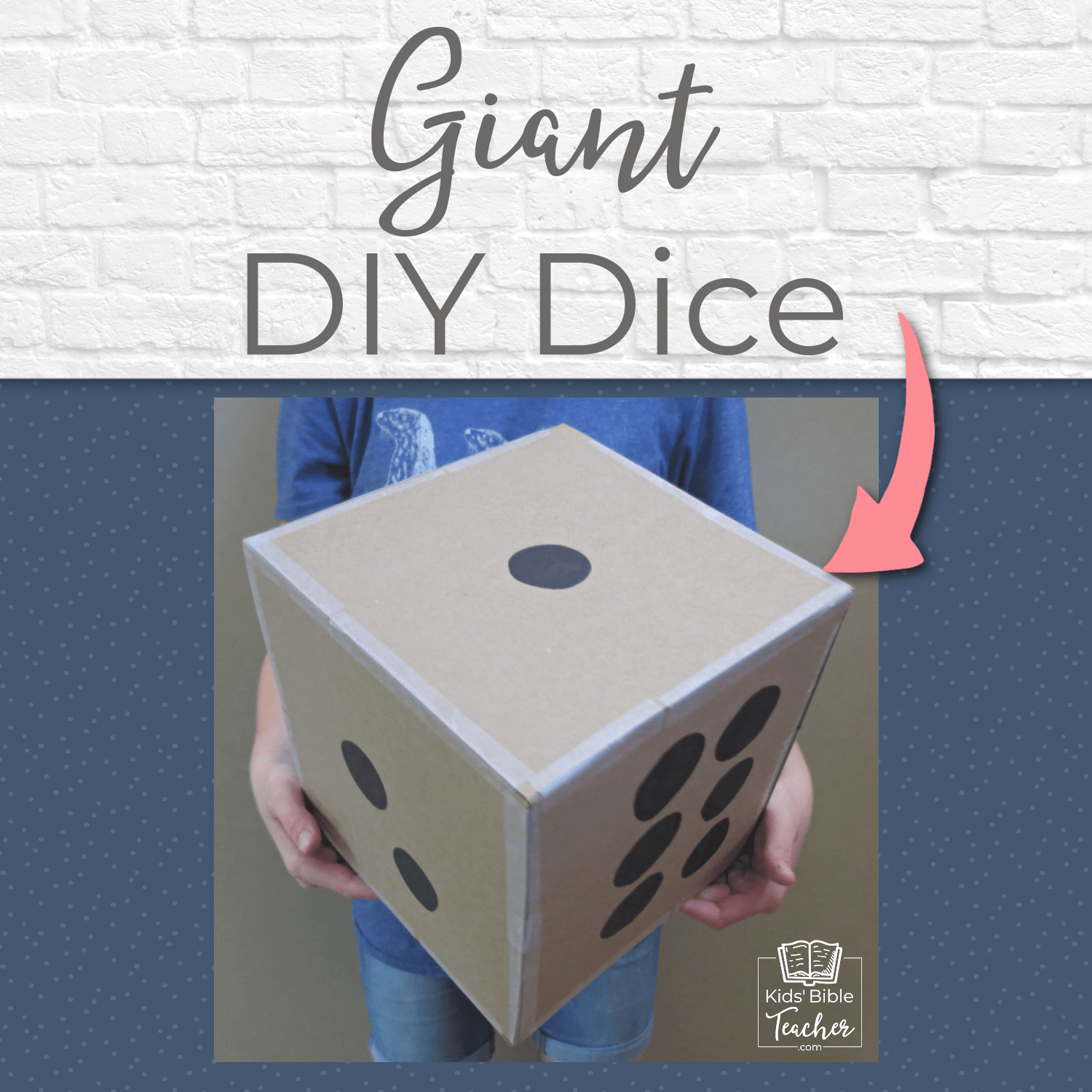 DIY Giant Dice for Class Games - Kids Bible Teacher