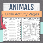 Animals in the Bible Activity Pages - Kids Bible Teacher