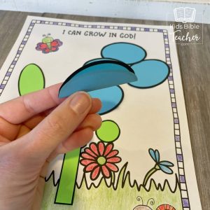 I Can Grow In God Printable Flower Craft - Kids Bible Teacher