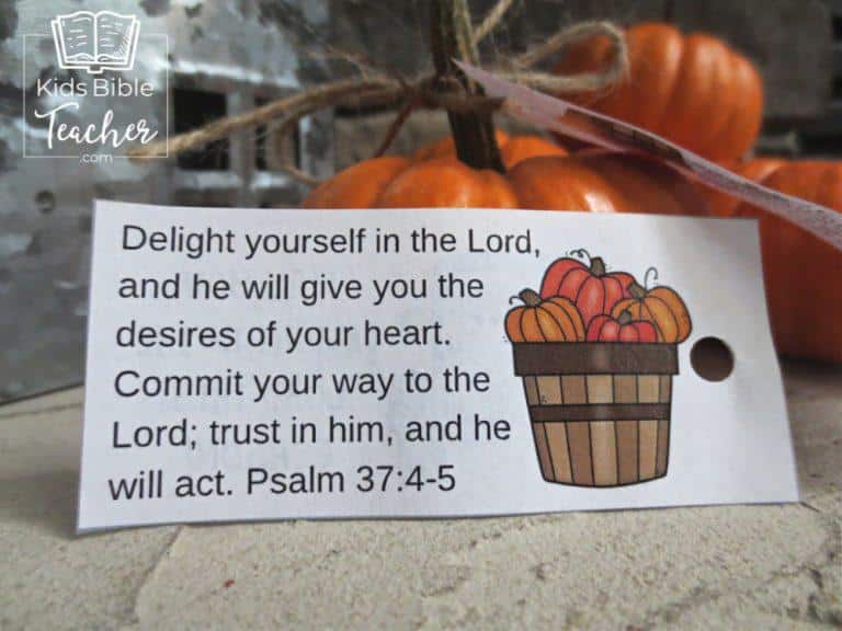 Fall Gift Tags - Kids Bible Teacher